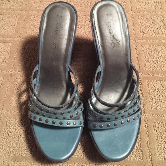 bebe | Shoes | Bebe Stud Wedge Size 7 | Poshmark